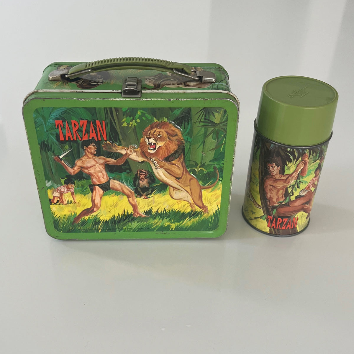 Rare Vintage 1966 Tarzan Lunchbox with Thermos – Vintage VTG