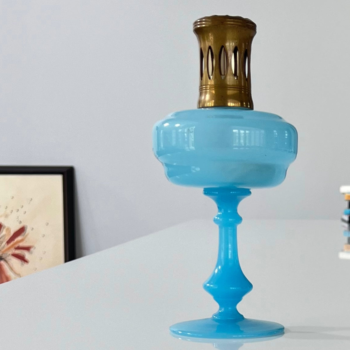 Vintage 1960s Opaline Veritable Blue Lampe Berger Home Fragrance Made ...