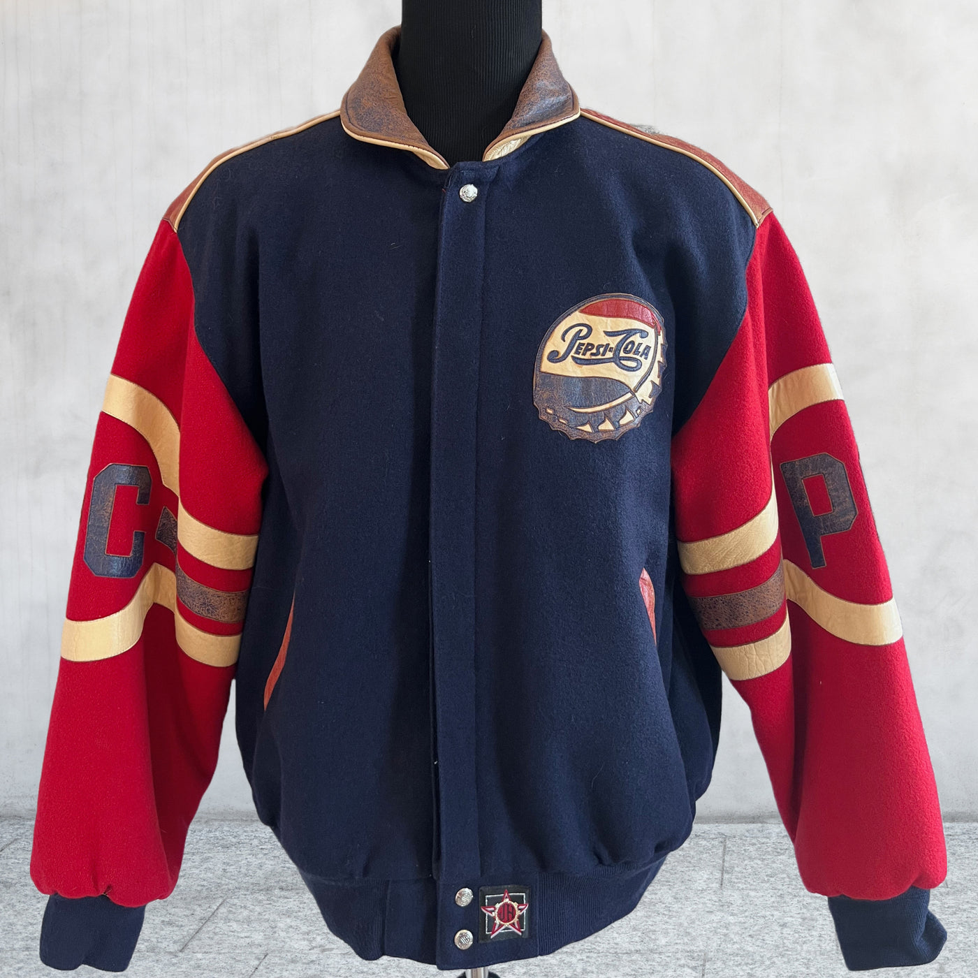 Rare vintage Jeff Hamilton Pepsi Cola wool varsity letterman Jacket. X – Vintage VTG