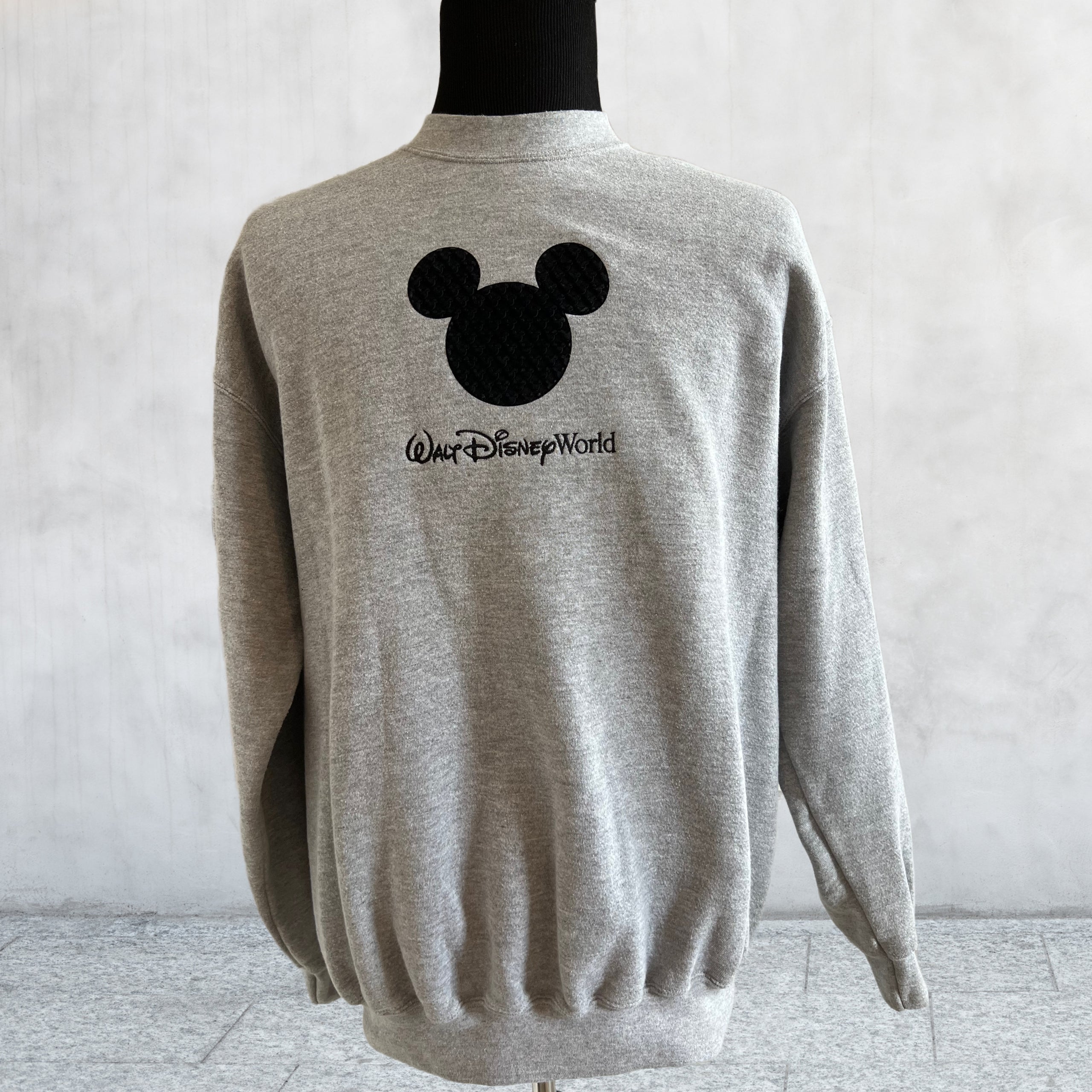 Vintage Disney Sweatshirt with raised textured Walt Disney Mickey logo ...